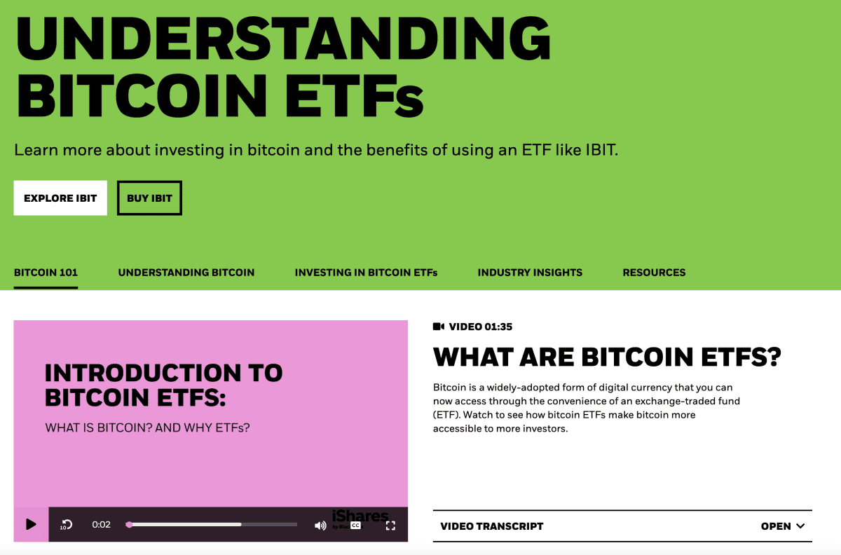 BlackRock Releases Bitcoin Education Series | Bits n Coins